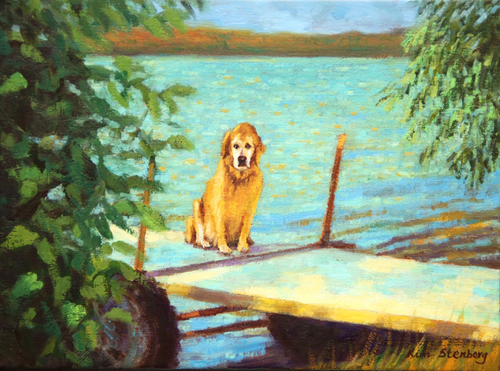 Kim Stenberg's Painting Journal: "Sami" (oil on stretched linen; 9" x ...