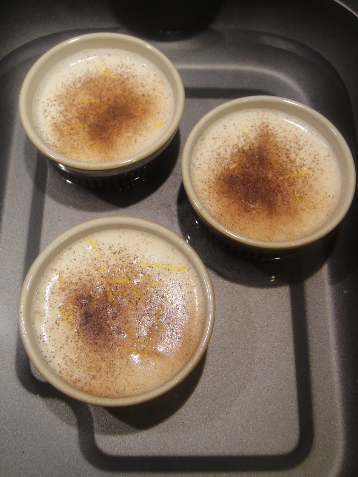The more than occasional baker: Mini Custard Pots