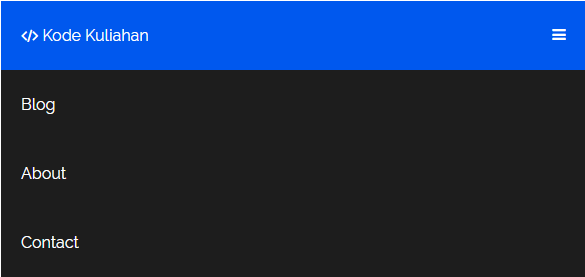 Tutorial Membuat Navbar Responsive - Kode Kuliahan
