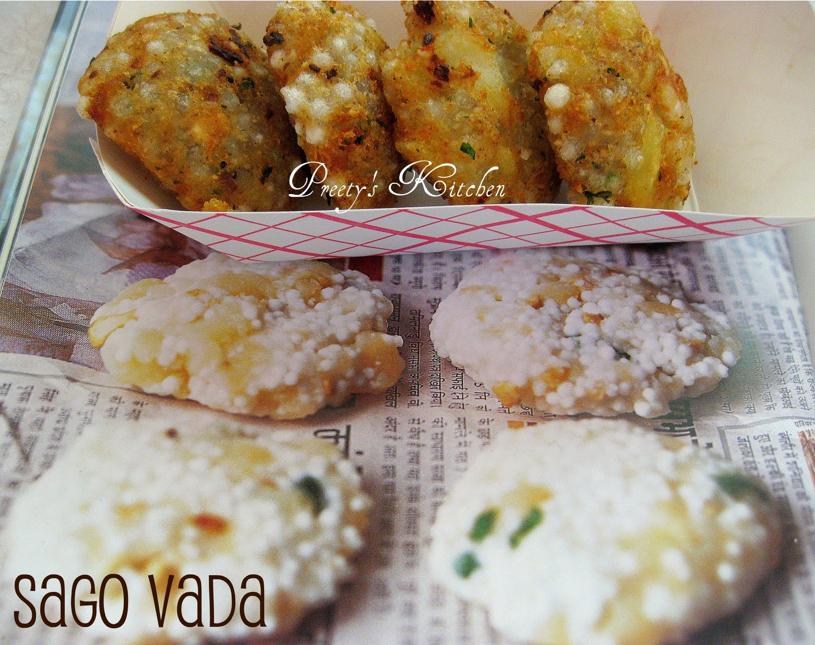 Preety's Kitchen: Sabudana Aloo Vada/ Tapioca & Potato Patties
