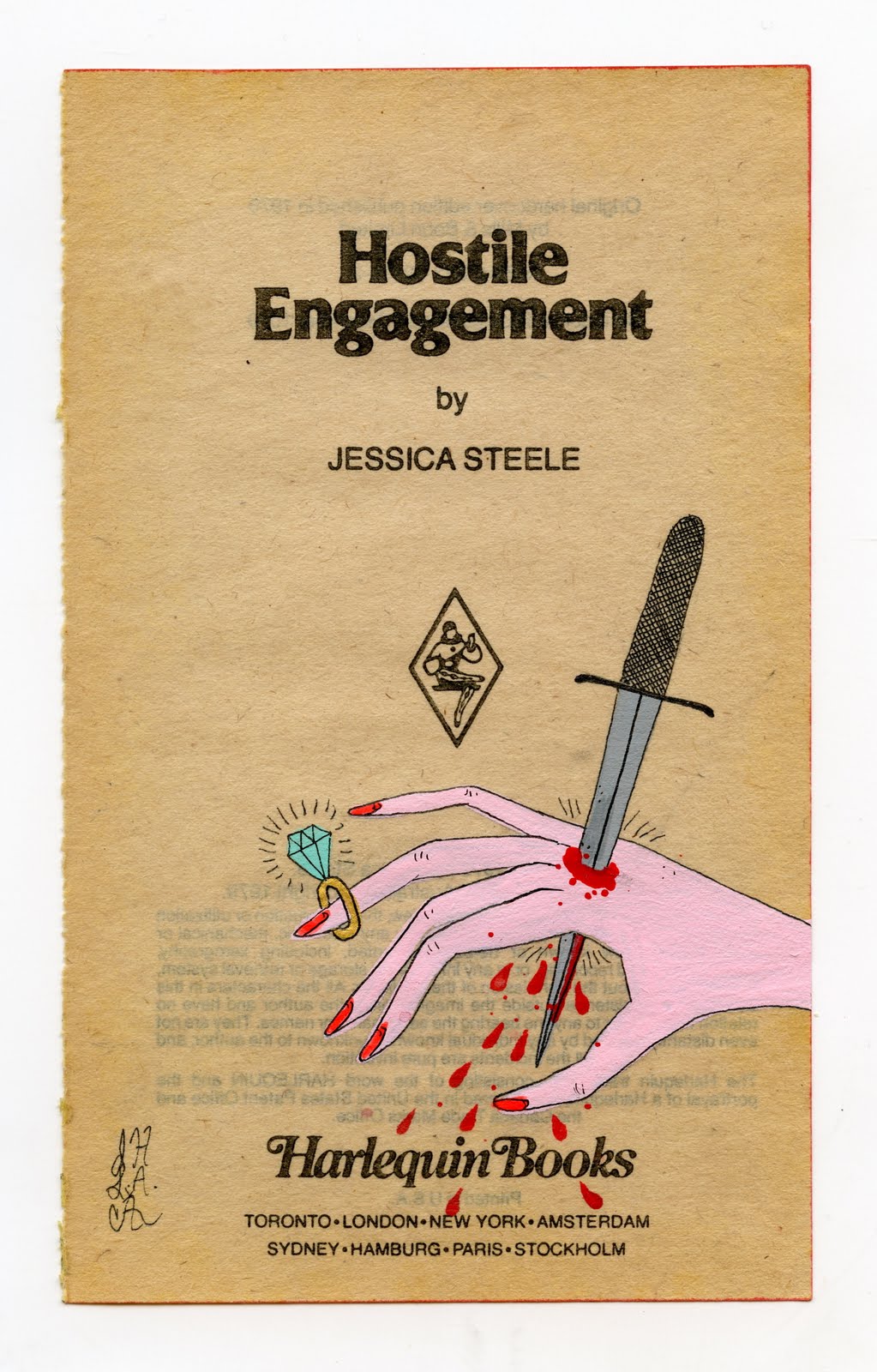 Jay Howell: Pages from books, painted/drawn on