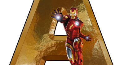 Abecedario con Iron Man. Iron Man Alphabet. - Oh my Alfabetos!