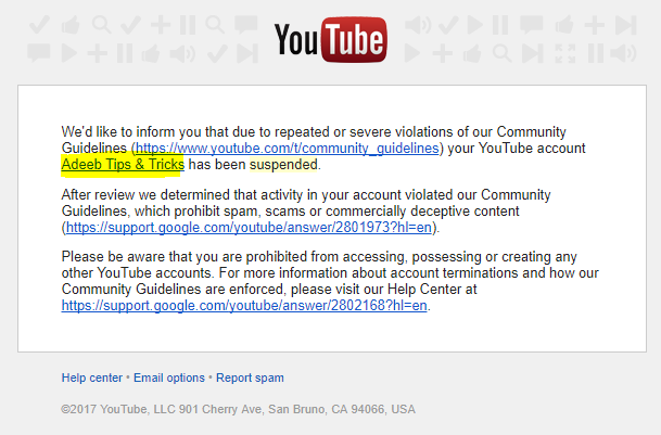 How To Recover Suspended YouTube Channel | 100% SOLUTION - AdeebTips&Tricks