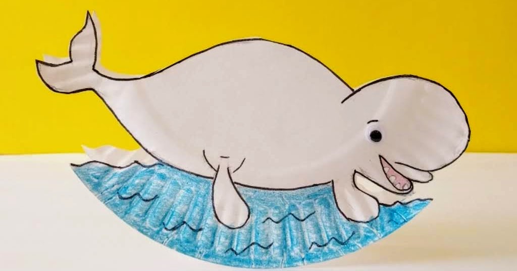 Rocking Beluga Whale Paper Plate Craft for Kids - The Joy of Sharing