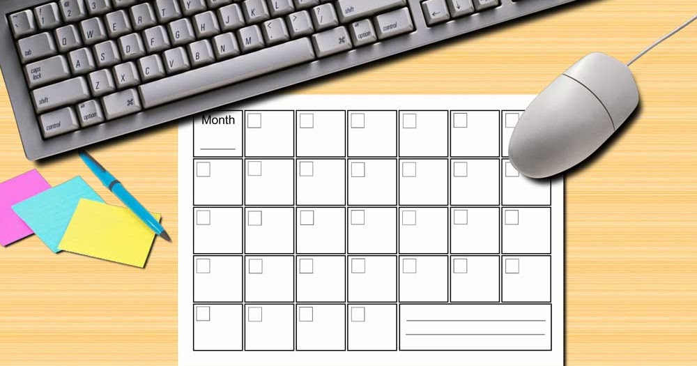 Free download Planner/calendar universal 1 month