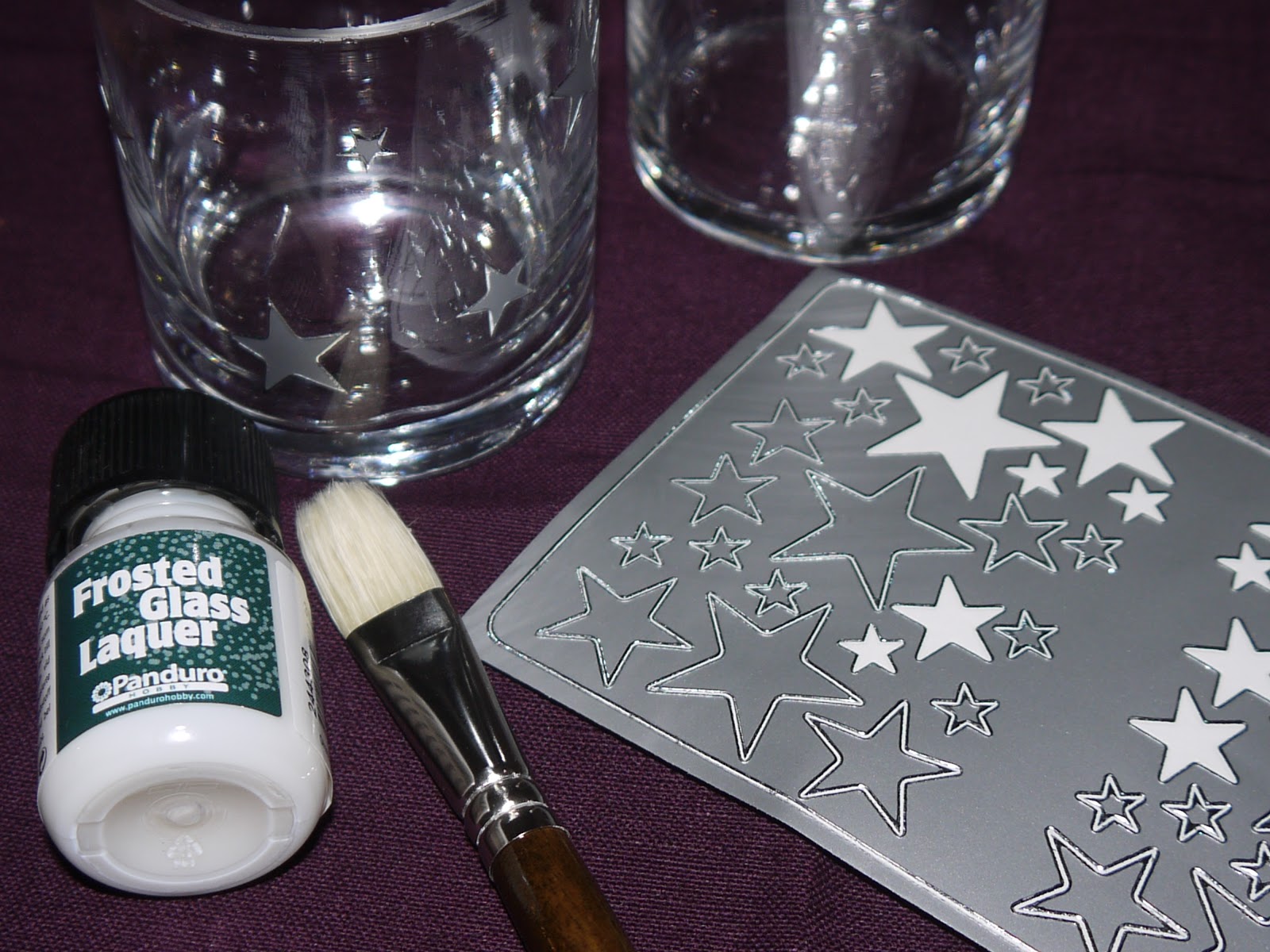 DIY med Ulla-Bella : Frostet glass