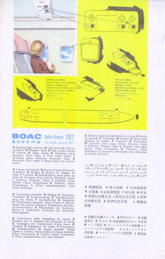 Airline memorabilia: BOAC flight guide