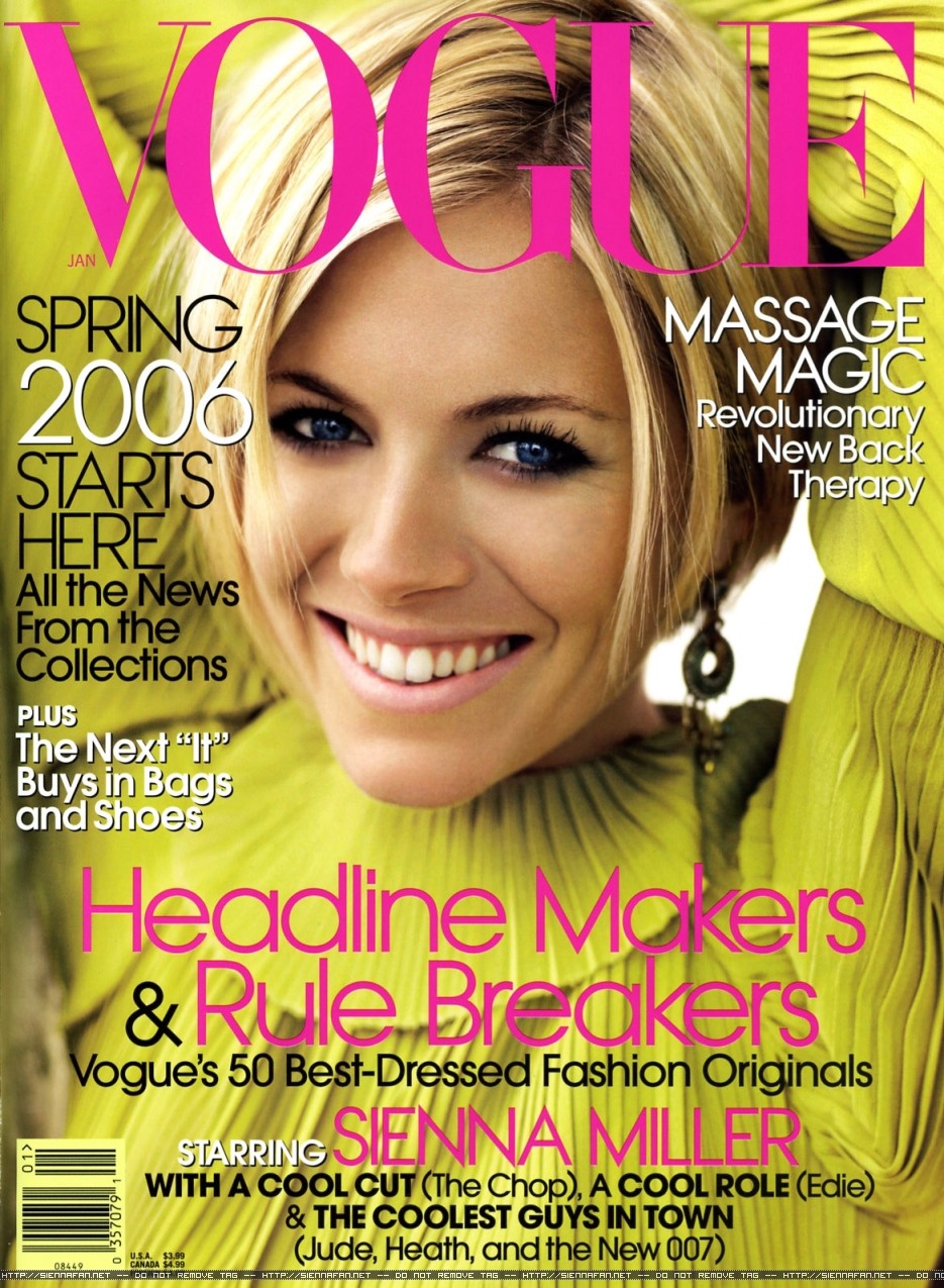 Vogue's Covers: Sienna Miller