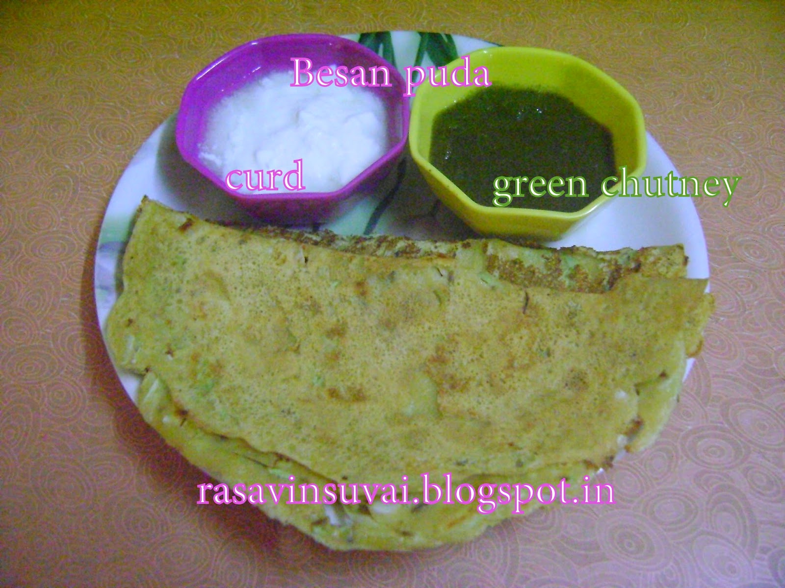 Raji Ramakrishnan : BESAN PUDA