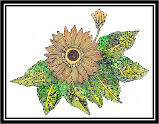 Journey Through Zentangle Art: Zentangle in colours