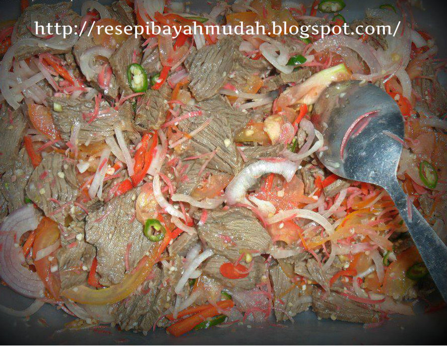 Resepi: Kerabu Daging Sempoi
