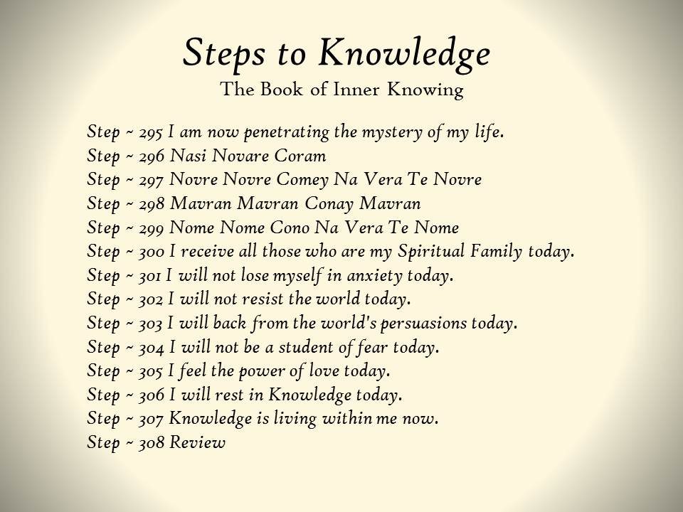 Steps to Knowledge: The Book of Inner Knowing ~ Spiritual Practices ...