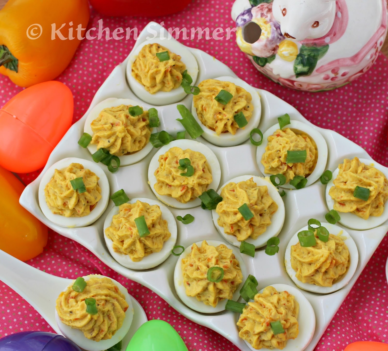 Kitchen Simmer: Curried Deviled Eggs (Mayo-Free)
