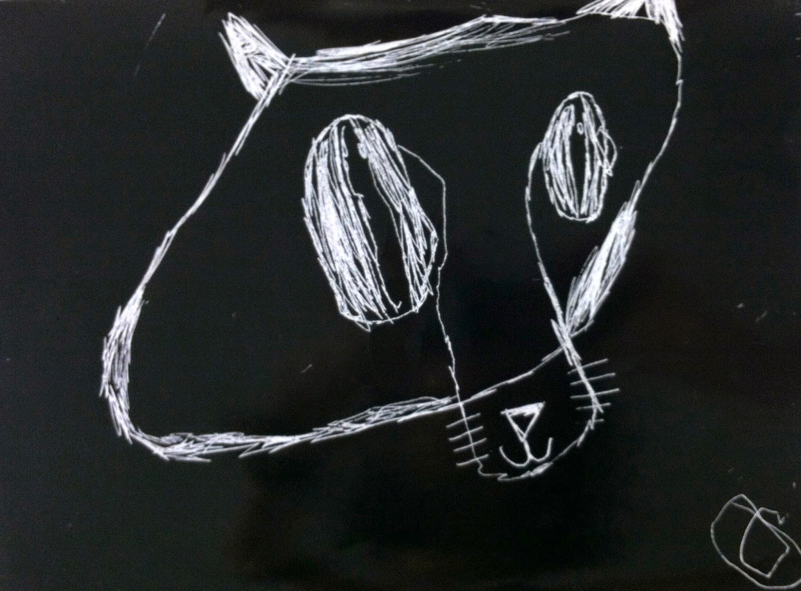 Child as Artist: Kindergarten- Fox Scratch Art