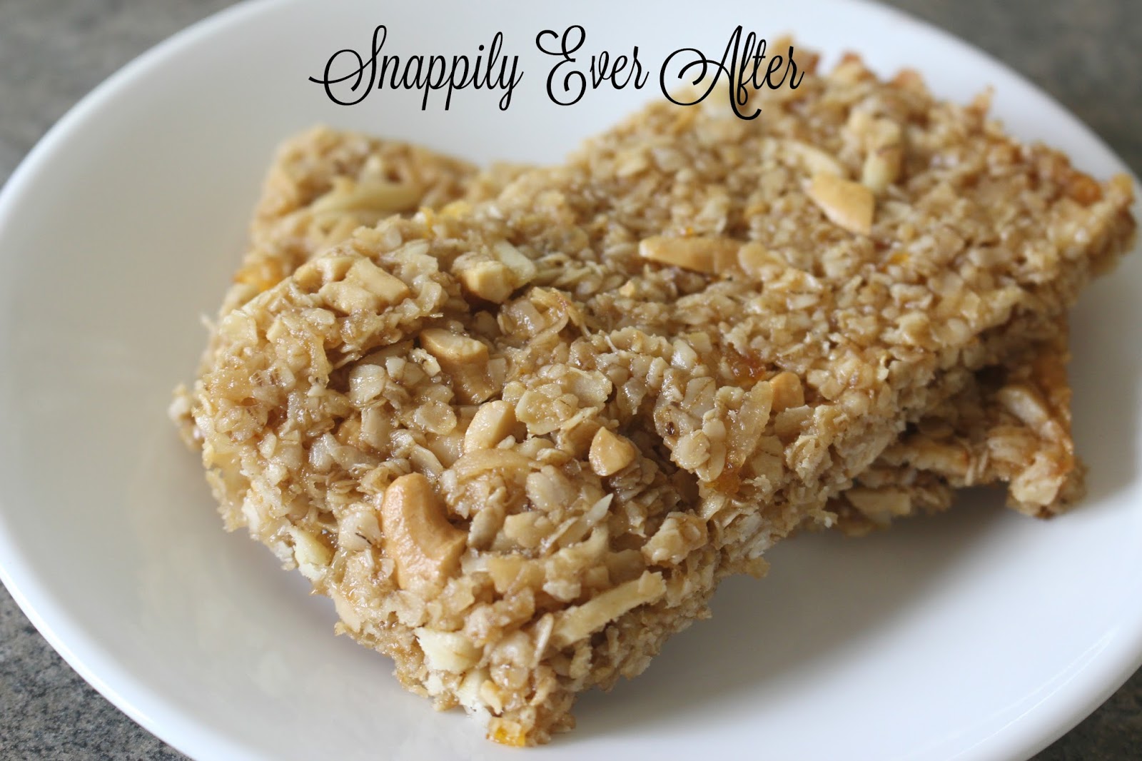 Snappily Ever After: Chewy Orange Granola Bars