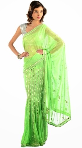 Saree - Fishtail / Fish-Cut / Fish Bottom Saree 2015-2016 - Pakistani ...