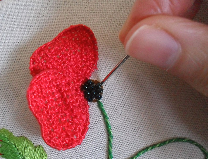Sew in Love: Assembling a Wired Stumpwork Flower