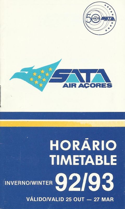 Airline memorabilia: SATA Air Açores (1992/1993)