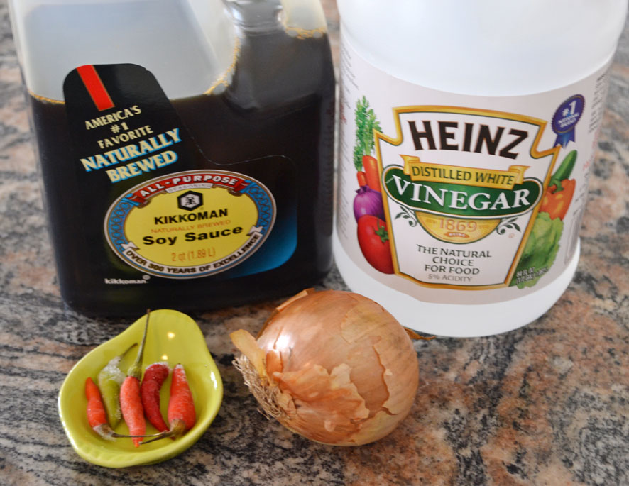 Sunny by Design: Finadene, a mixture of soysauce, vinegar and yum