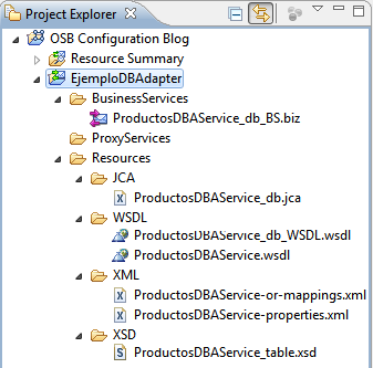 Crear un DBAdapter en OSB 11g
