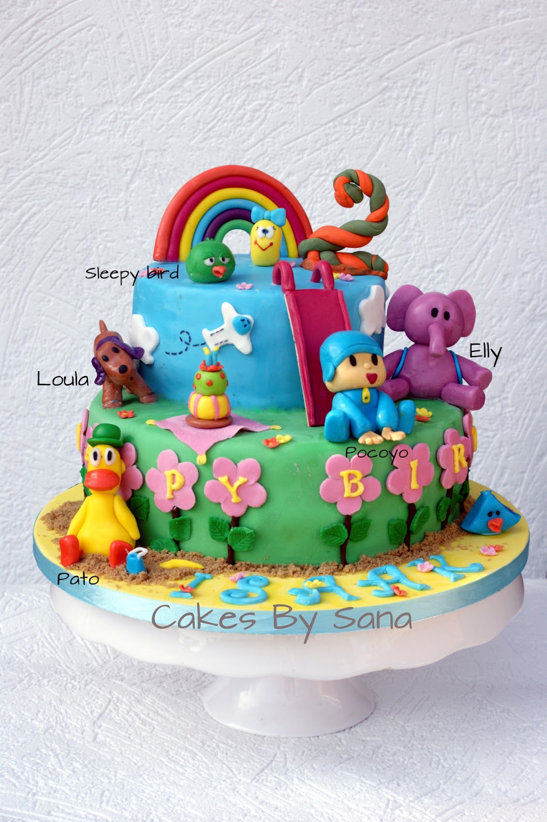 cakesbysana: Pocoyo theme cake