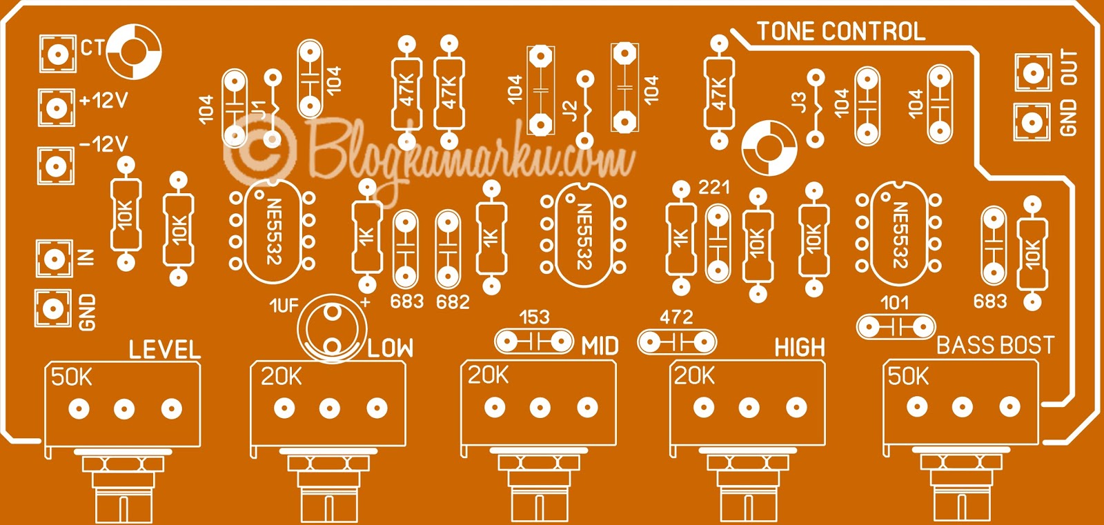 skema tone control mono Namec Low Noise – BLOGKAMARKU
