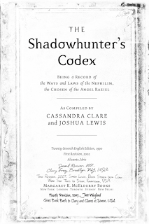SHADOWHUNTER'S CODEX Sneak Peek of the First Few Pages from Simonteen ...