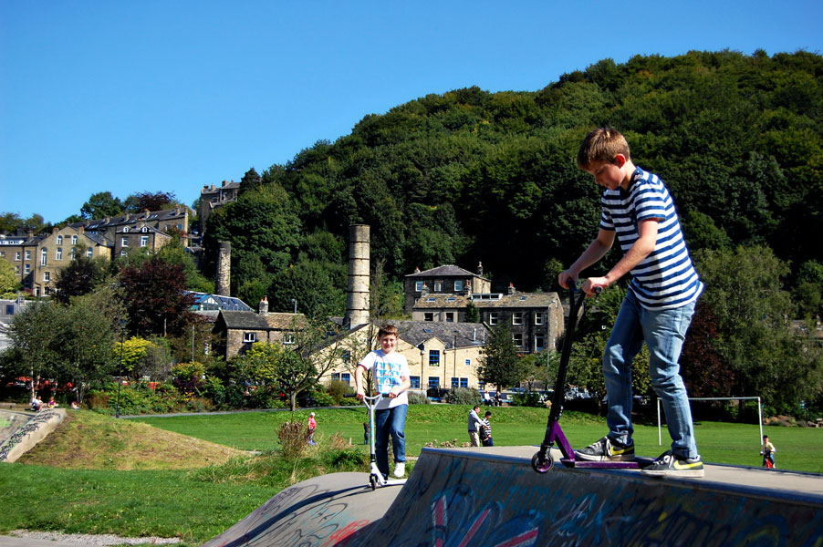 Simple Pleasures: Two Years Ago in Hebden Bridge Park