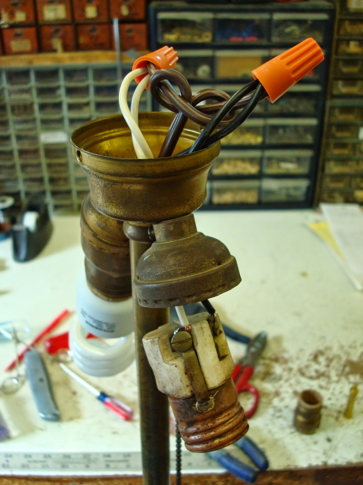 Lamp Parts and Repair | Lamp Doctor: Floor Lamp with Busted Cluster Top