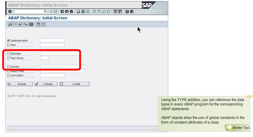 SapSystemsOfReza: TAW10 - DATA OBJECTS IN ABAP DICTIONARY