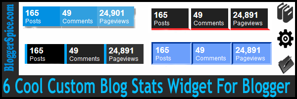 6 Cool Custom Blog Stats Widget For Blogger
