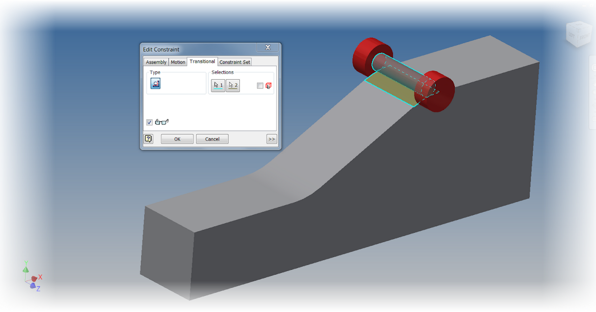 Inventor Tales Using The Transitional Constraint In Autodesk Inventor