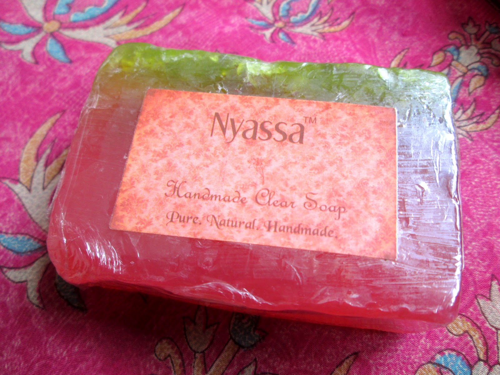 Nyassa Handmade Clear Soap in Fresh Raspberry Review