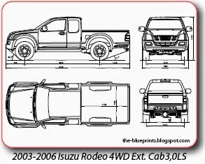 Vector Blueprints - Cars, Trucks, Busses and others: Isuzu - Vector ...