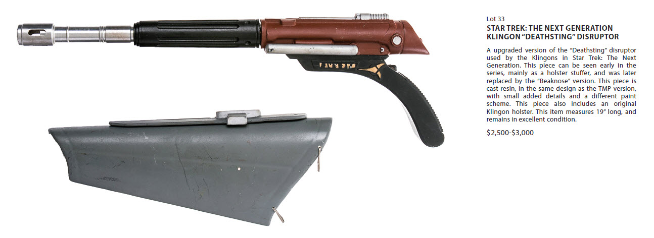 Star Trek Prop, Costume & Auction Authority: Propworx Star Trek Auction ...