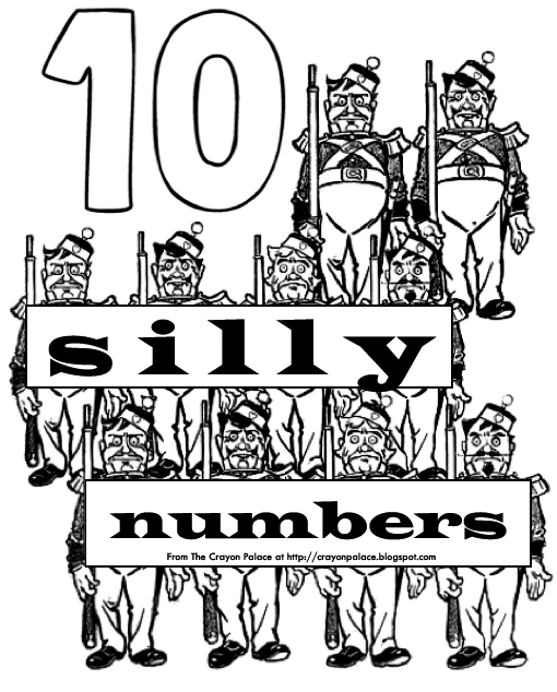 Crayon Palace: Ten Silly Number Pages for Coloring or Mini Books
