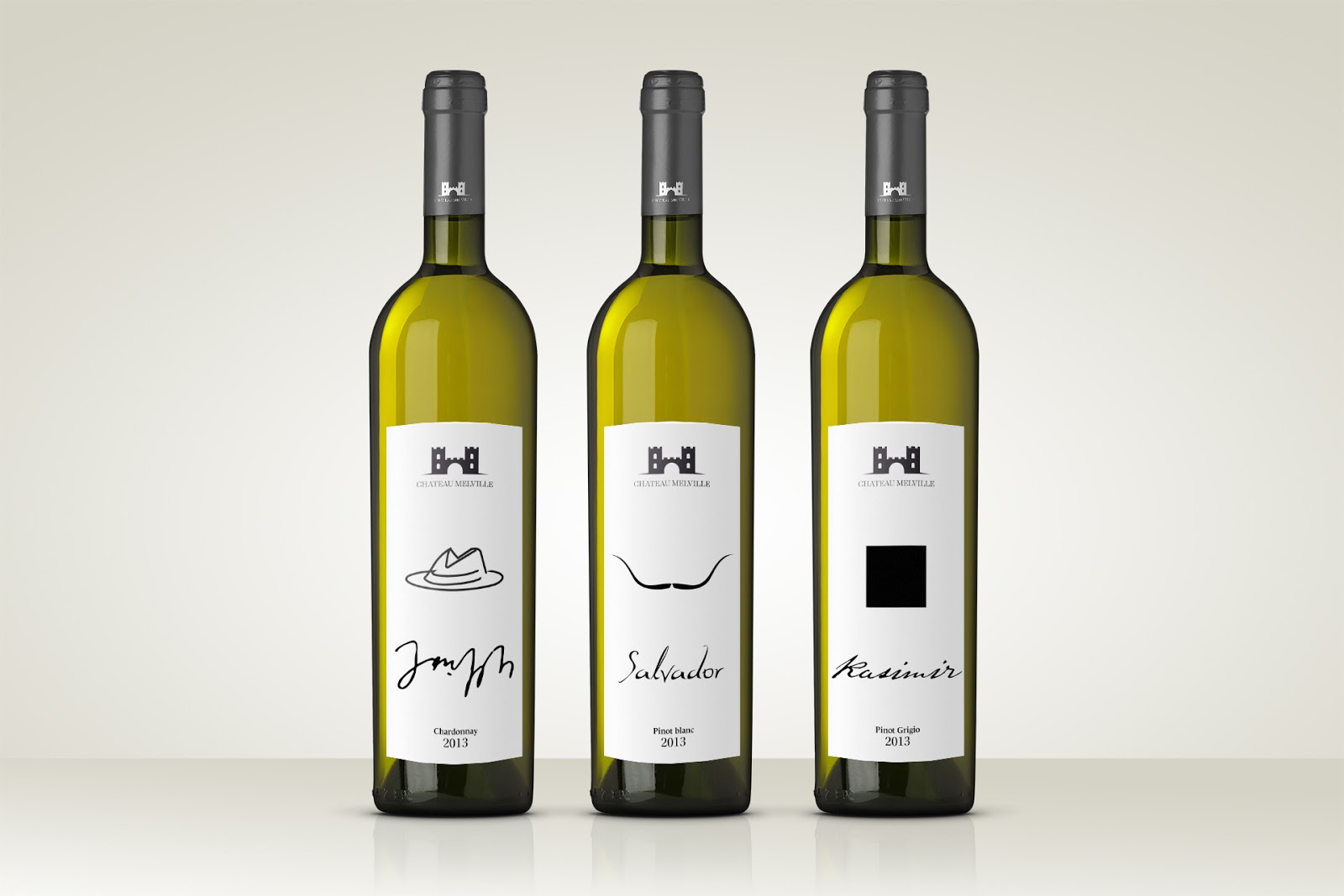 Wine Labels inspired by famous Artists (White Wine) – Packaging Of The ...