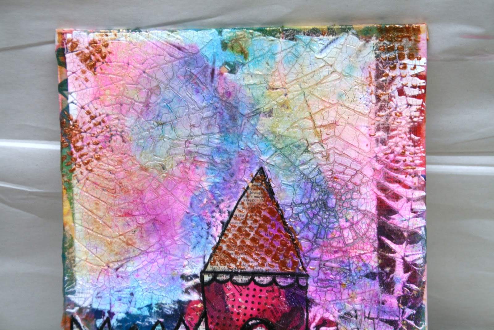 Lynne's Art World: Going Back to My Childhood... A Mixed Media Tutorial