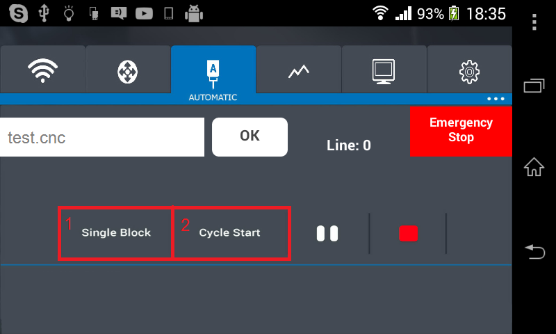 การเปิดไฟล์ G code ใน Android GRBL Controller