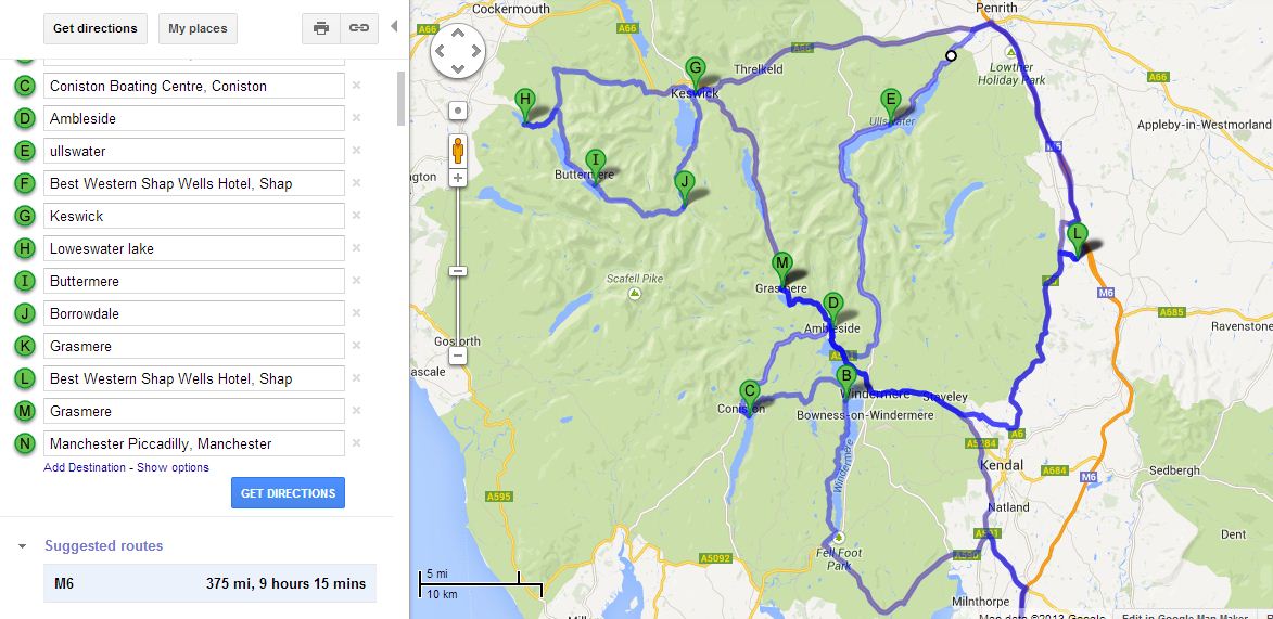 Roller coaster!: Lake District Road trip
