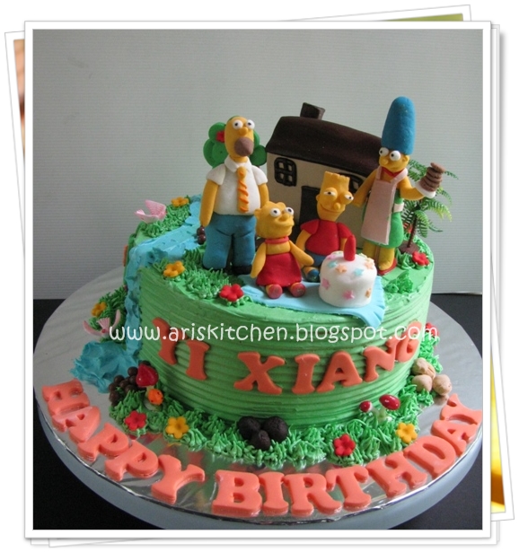 d'Angel Cakes: Simpson Family Cake