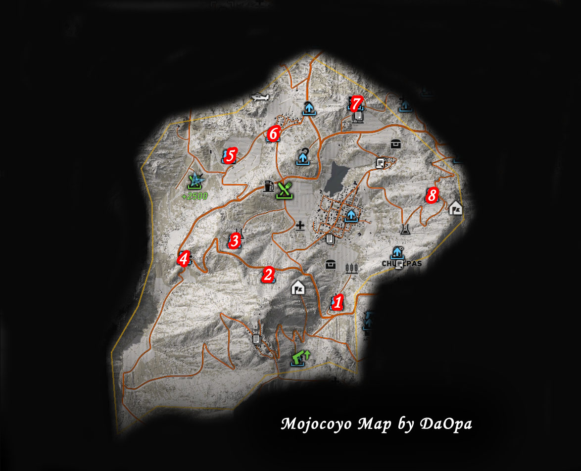 Ghost Recon Wildlands: Mojocoyo Map