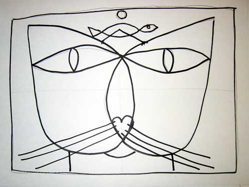 Artist: Paul Klee - Cat and Bird