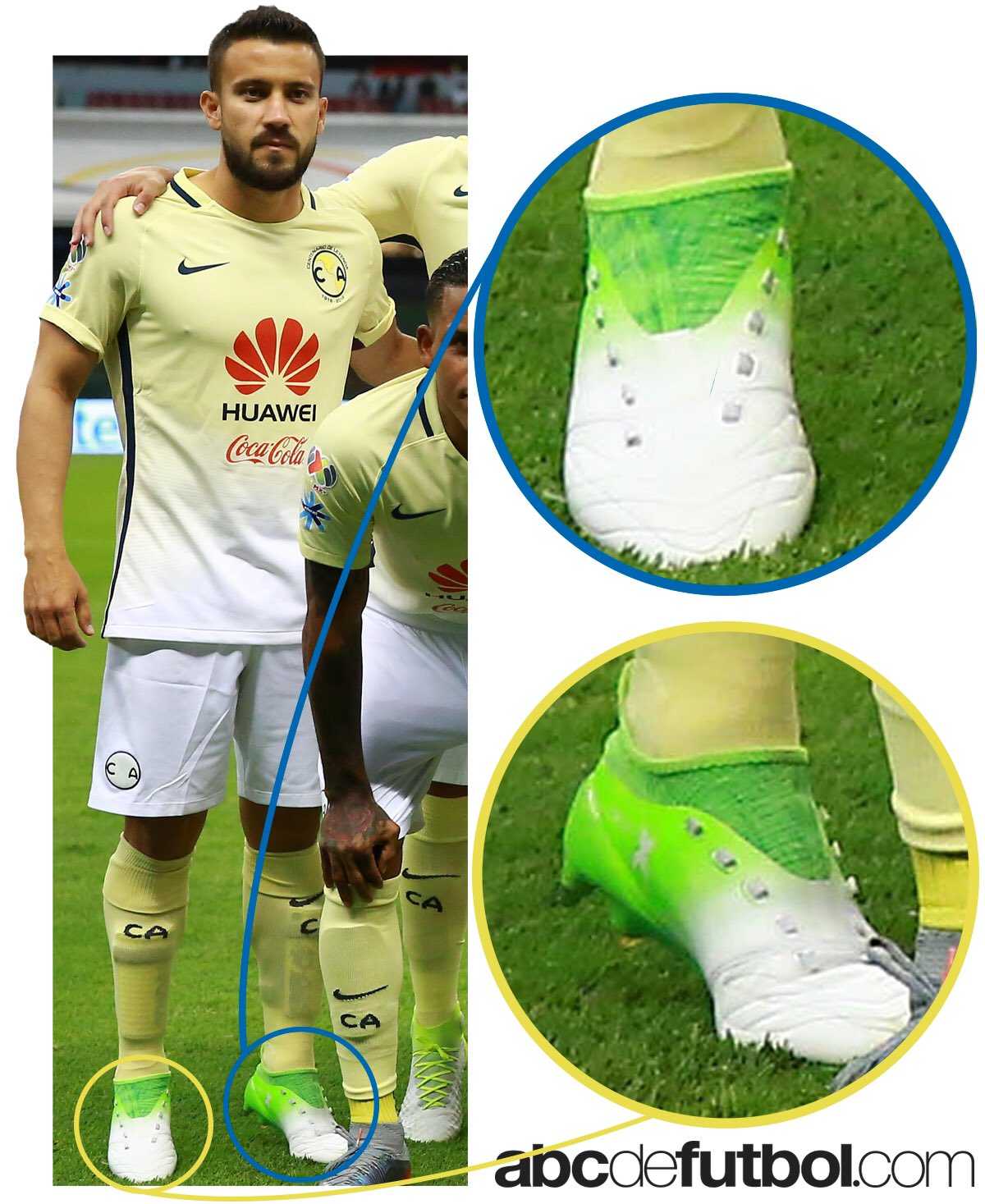 Club América Player Shows Off Makeshift Laceless Adidas X 16 Leather ...