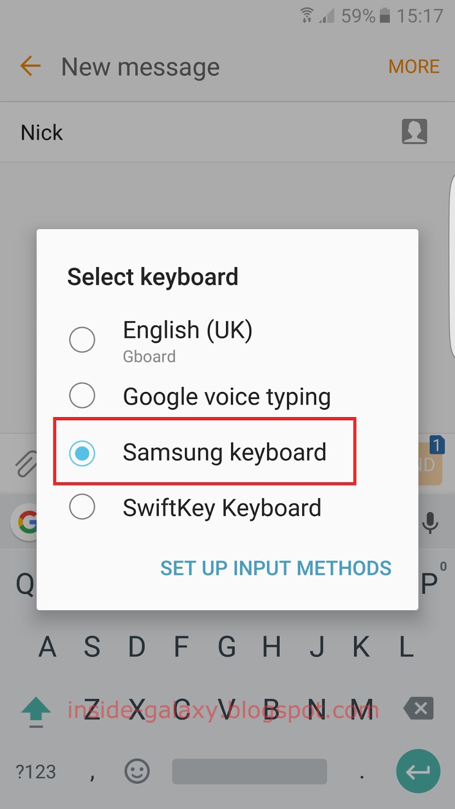 Inside Galaxy: Keyboard