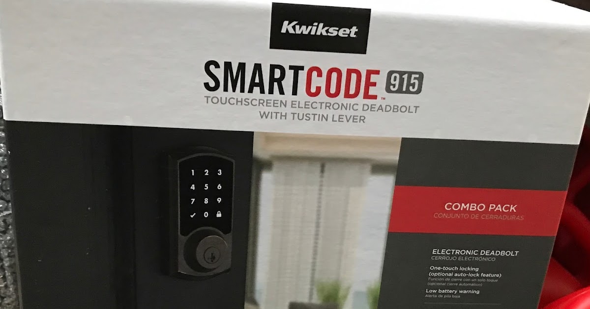 Kwikset SmartCode 915 Touchscreen Electronic Deadbolt with Tustin Lever ...