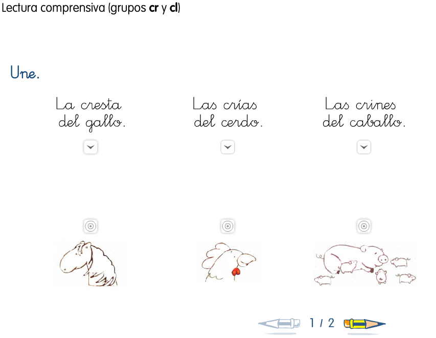 1º del cole Joaquín Blume: Repasamos la CL y la CR