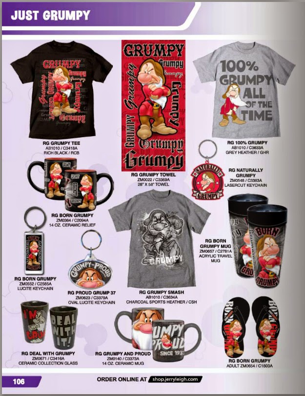 Filmic Light - Snow White Archive: Jerry Leigh Grumpy Tees & Tops