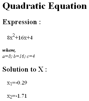 Education Portal: JavaScript Tutorial - Quadratic
